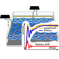Formation and decay of eddy currents generated by crossed surface waves ...