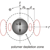 Flow induced by an oscillating sphere in probing complex viscosity of ...