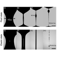 Capillary thinning of elastic and viscoelastic threads: From ...
