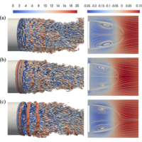 Simulation of the turbulent axisymmetric bluff body wake with pulsed ...
