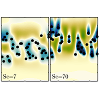 Cluster formation during particle settling in stratified fluid | Phys ...