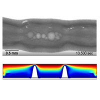 Flow and mixing induced by single, colinear, and colliding contractile ...