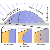 Taylor dispersion in thin liquid films of volatile mixtures: A ...