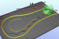 Turing patterns in a fiber laser with a nested microresonator: Robust ...