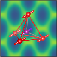 Frustration on a centered pyrochlore lattice in metal-organic ...